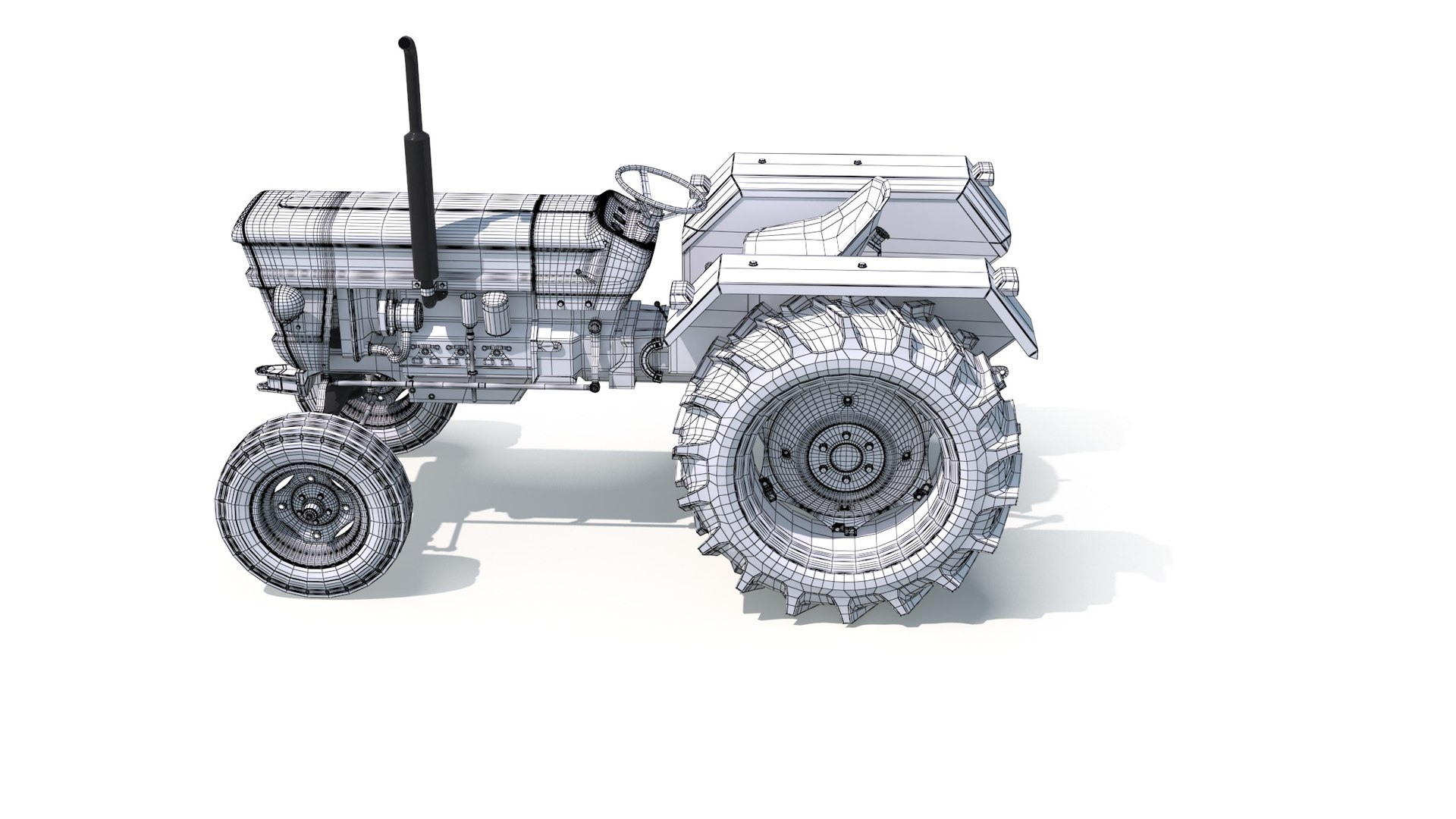 Farm Tractor 3D model - TurboSquid 1843846