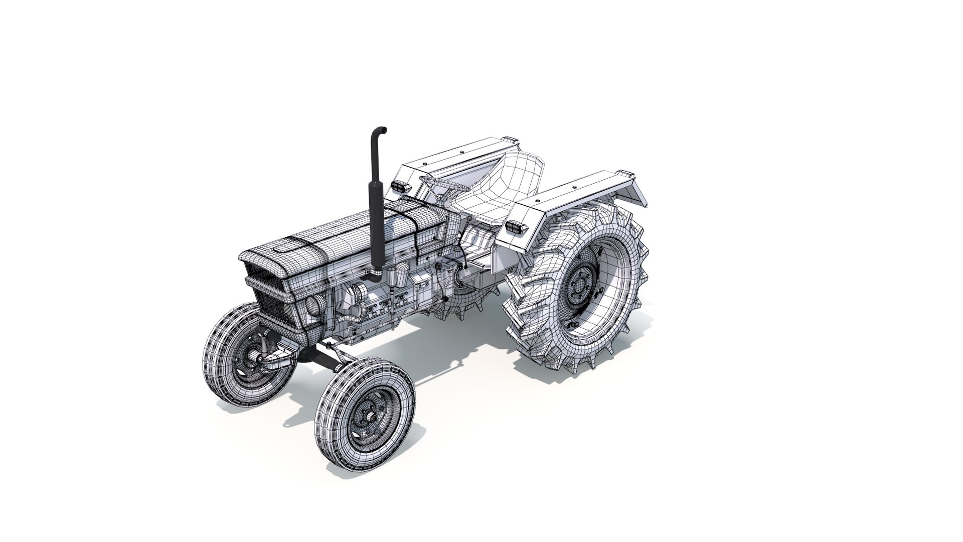 Farm Tractor 3D model - TurboSquid 1843846