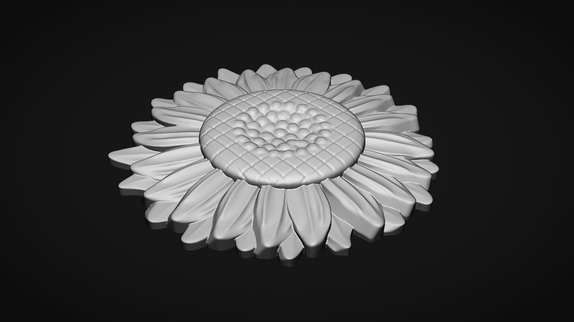3D Sunflowers Bas Relief 3D Print Model - TurboSquid 2367434