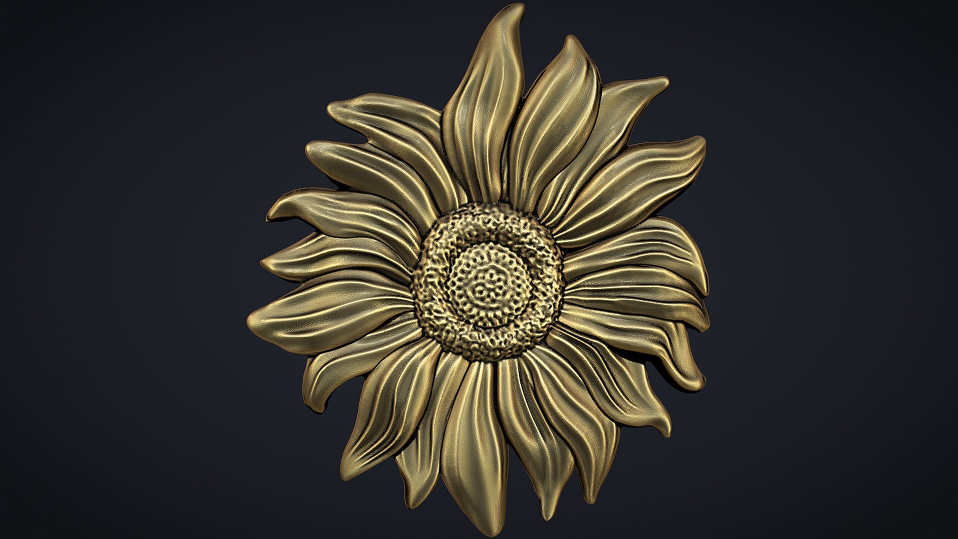 3D Sunflowers Bas Relief 3D Print Model - TurboSquid 2367434