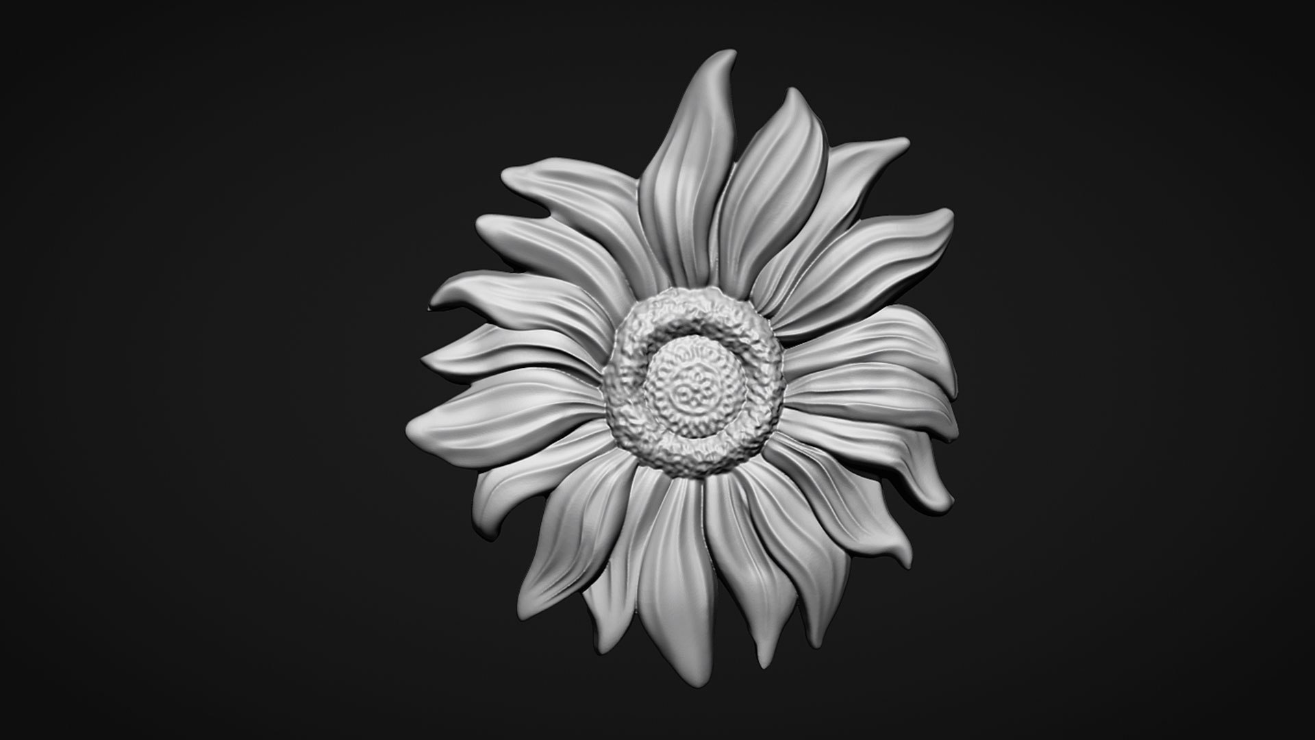 3D Sunflowers Bas Relief 3D Print Model - TurboSquid 2367434
