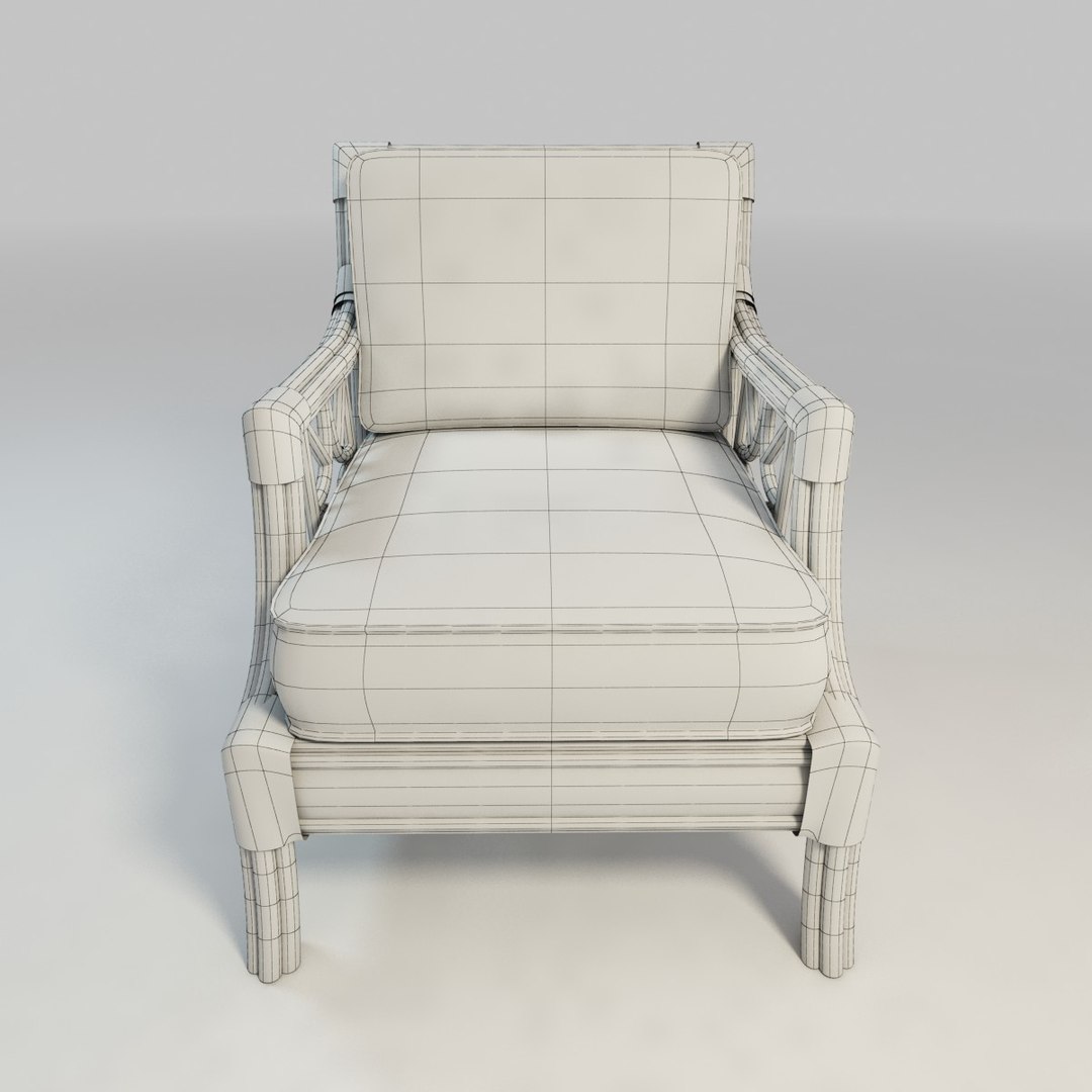 Coastal Chair 3d Model