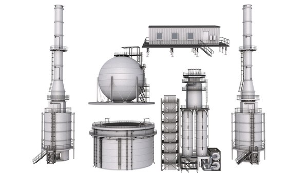 3D model Refinery Modules collection - TurboSquid 1876428