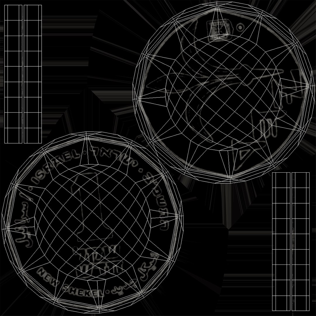 3D Israeli New Shekel Coin - TurboSquid 2190524