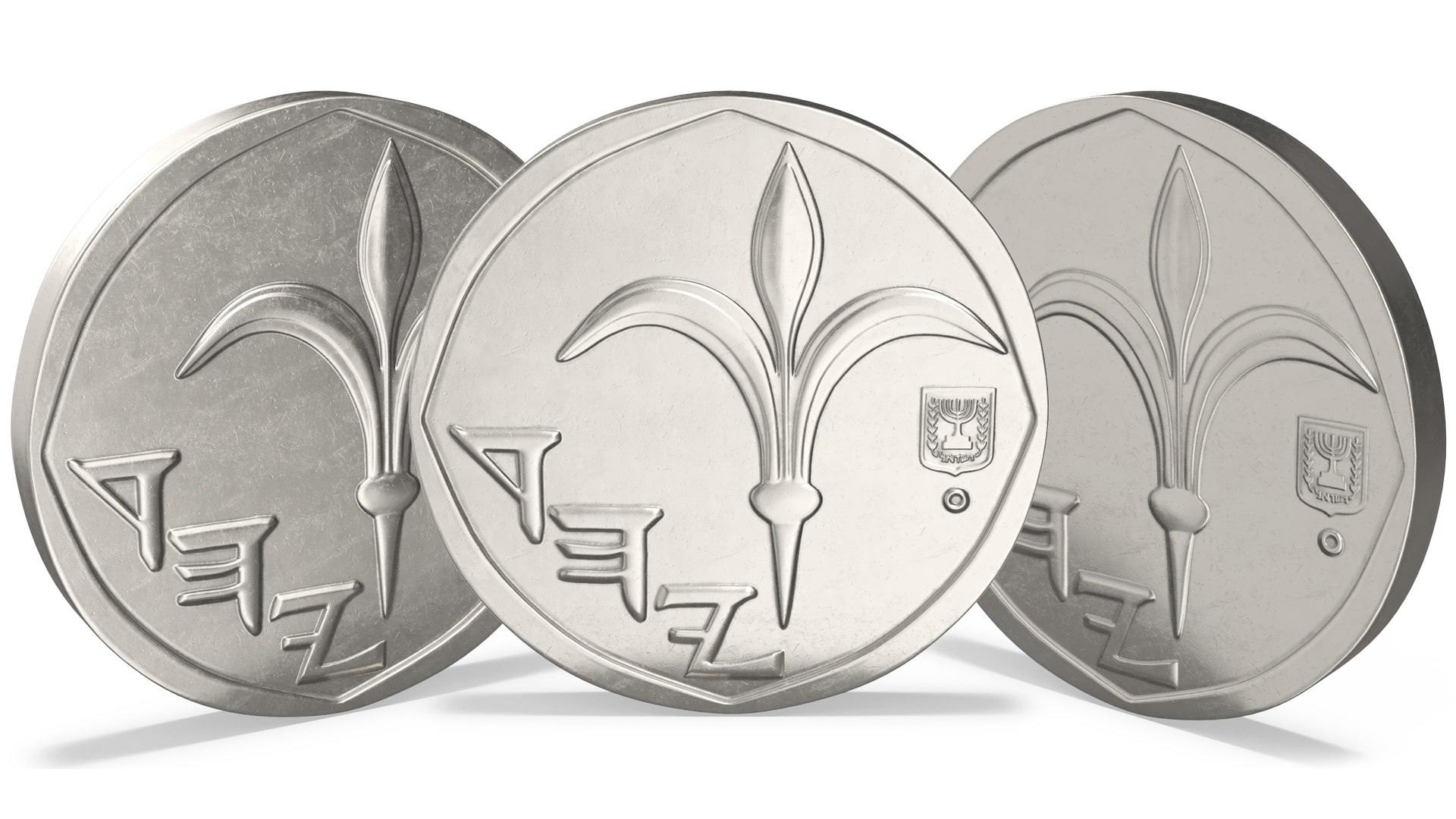 3D Israeli New Shekel Coin - TurboSquid 2190524