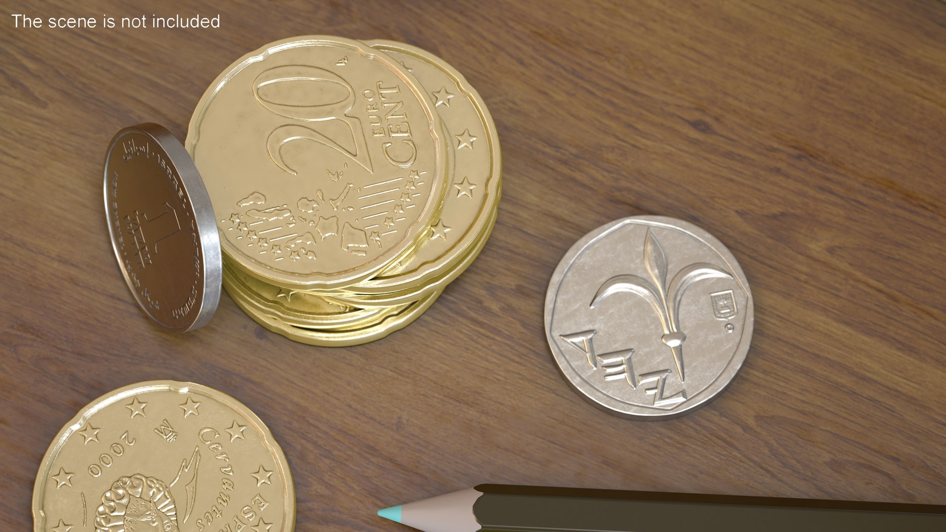 3D Israeli New Shekel Coin - TurboSquid 2190524