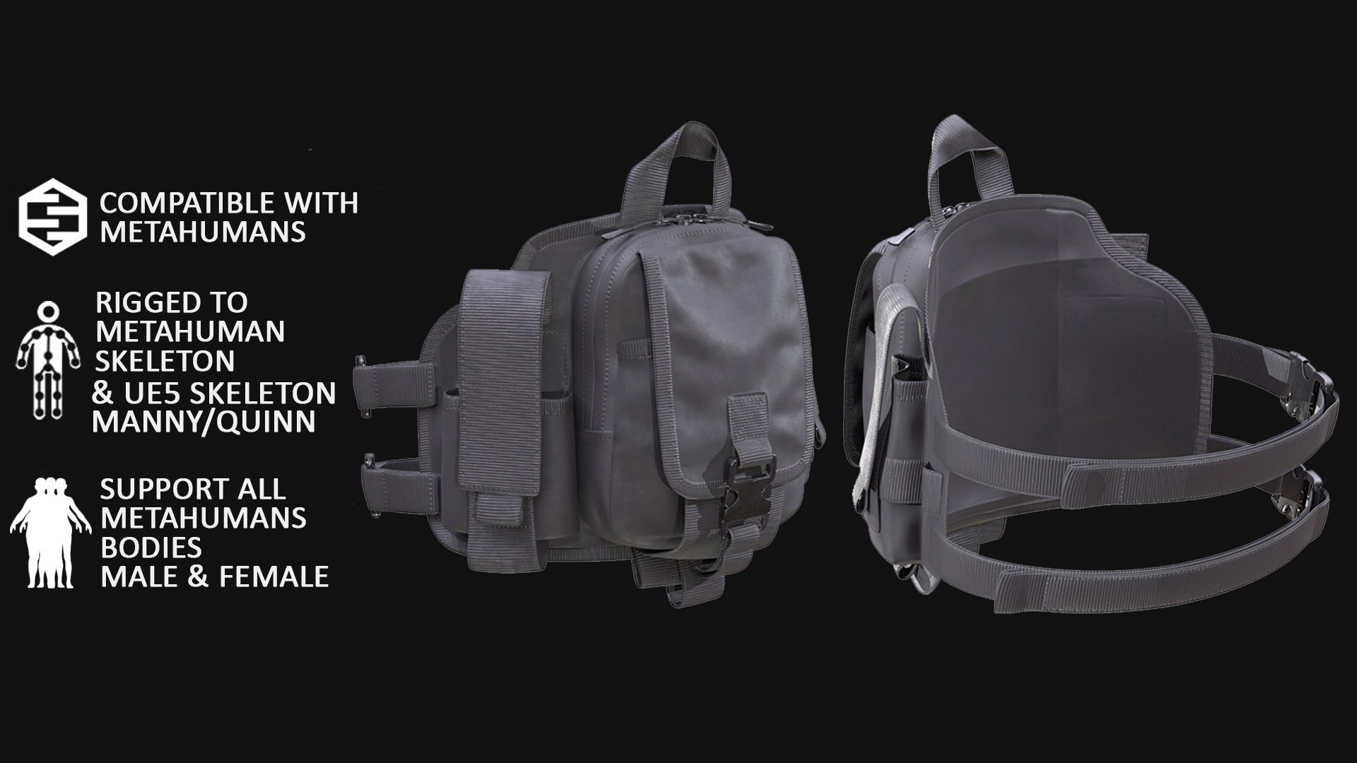 3D Military Leg Rig 102 - All MH Bodies UE5 Skeletons - Rigged ...