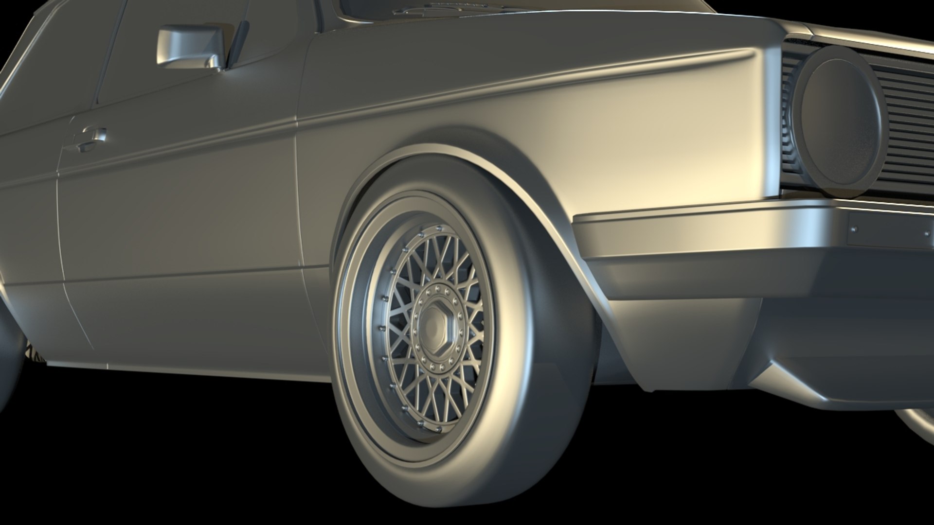 3d Volkswagen Mk1 Model