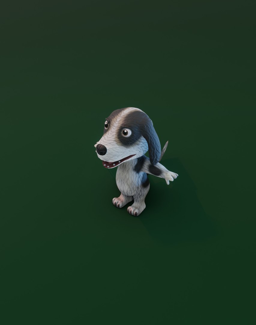 3D Cartoon Hound Dog Animated 3D Model - TurboSquid 1833249