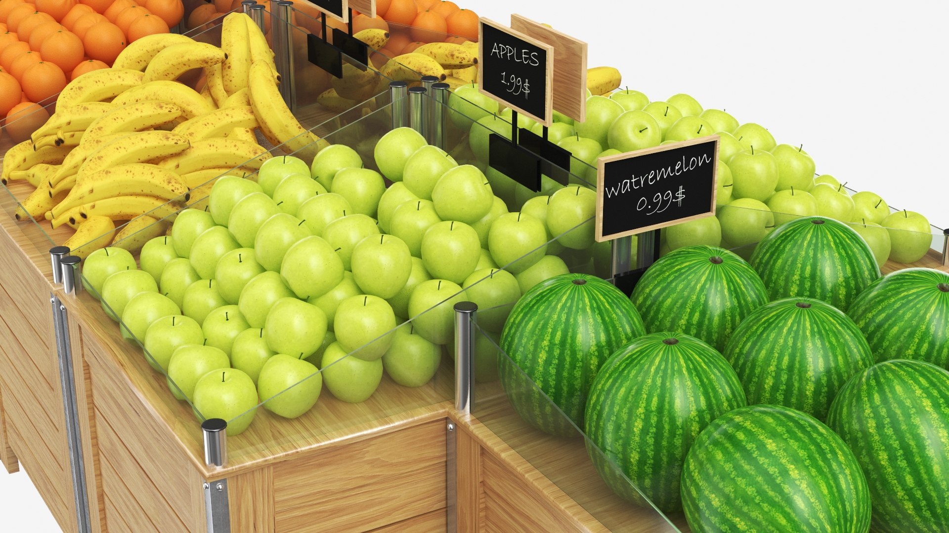 Supermarket Displays With Goods 3D model - TurboSquid 1883684
