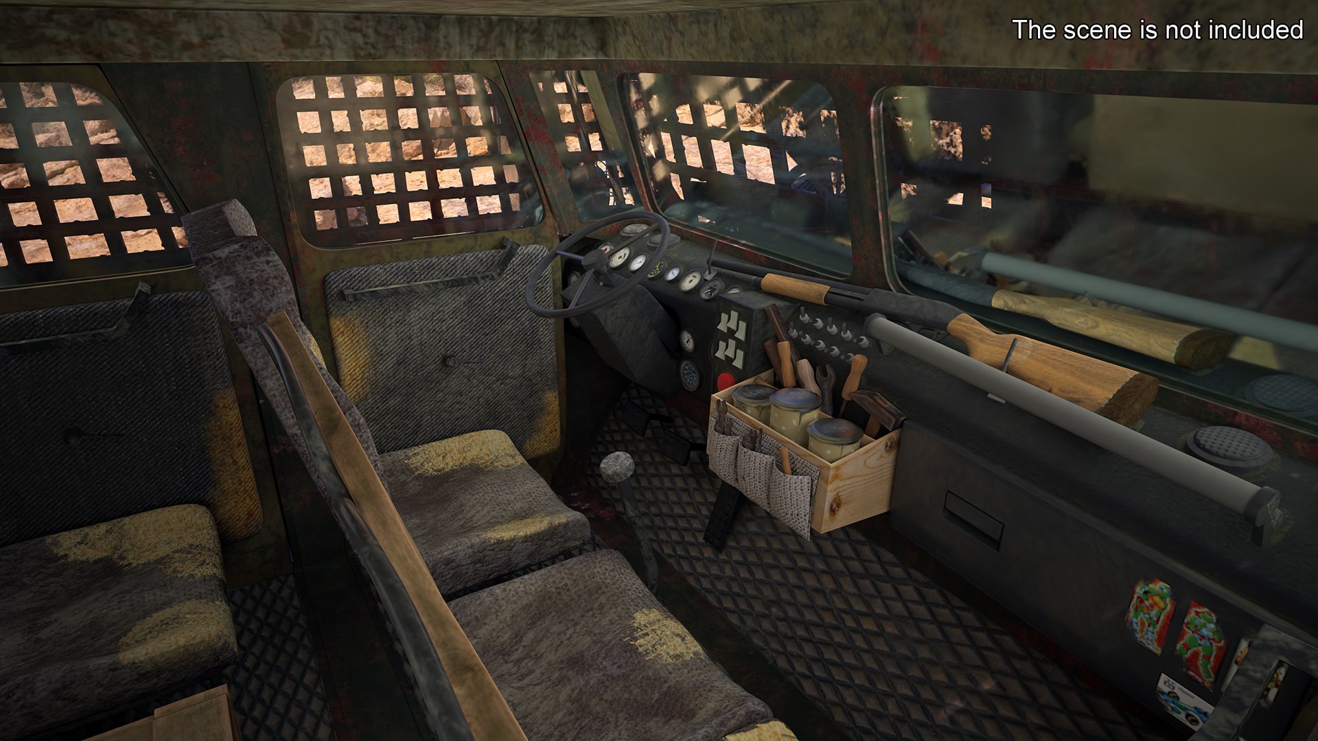 3D Post-Apocalyptic War Truck With Heavy Armor - TurboSquid 2435206