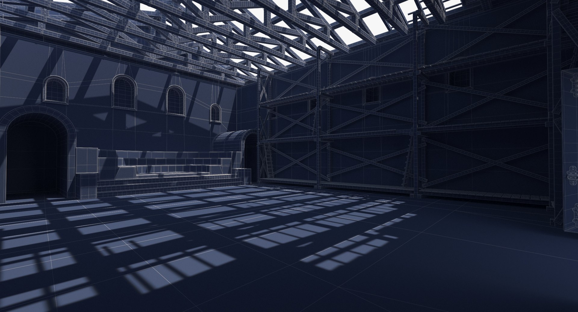 3D Roman Civic Basilica Under Construction model - TurboSquid 2163710