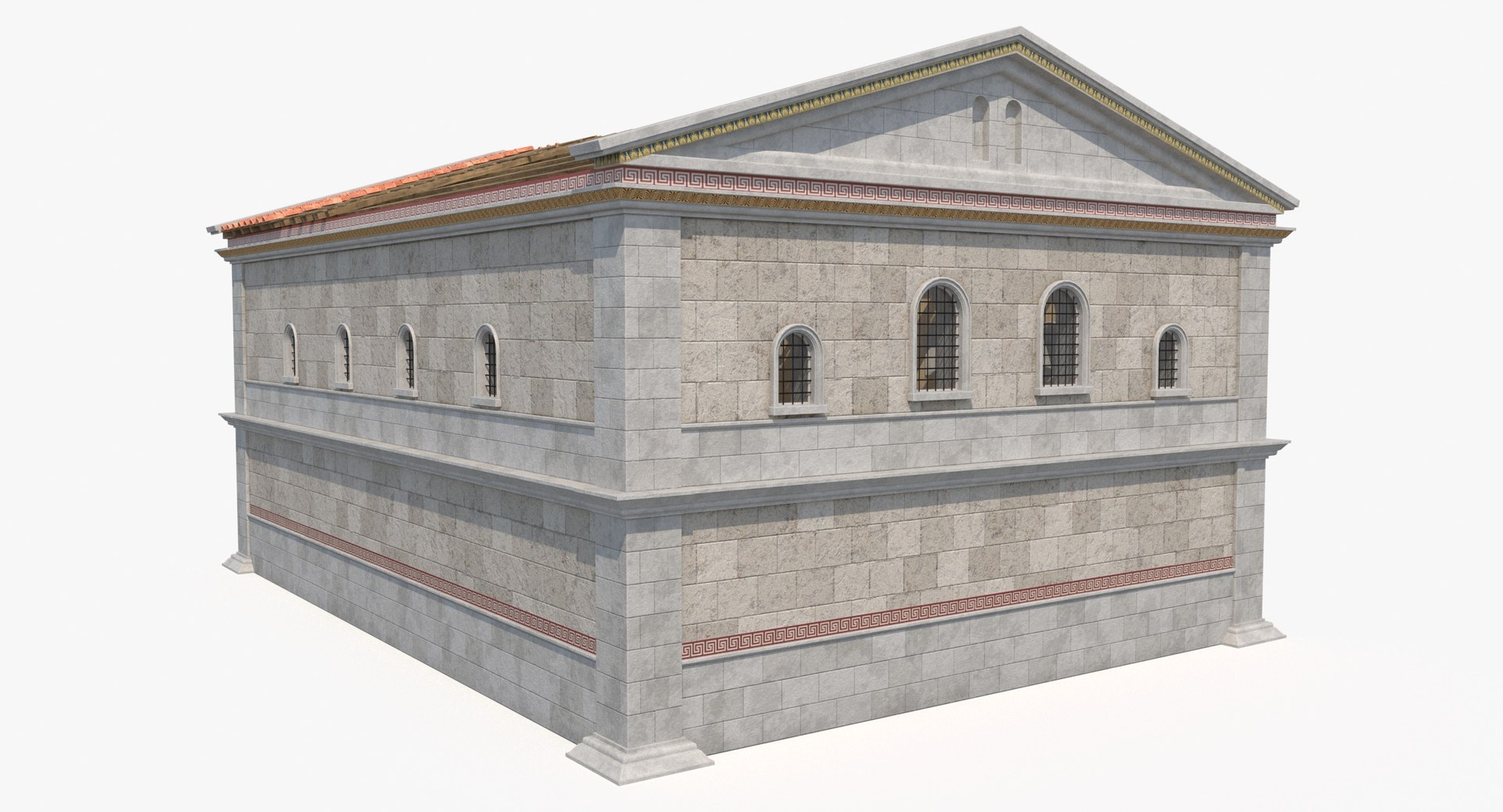 3D Roman Civic Basilica Under Construction model - TurboSquid 2163710