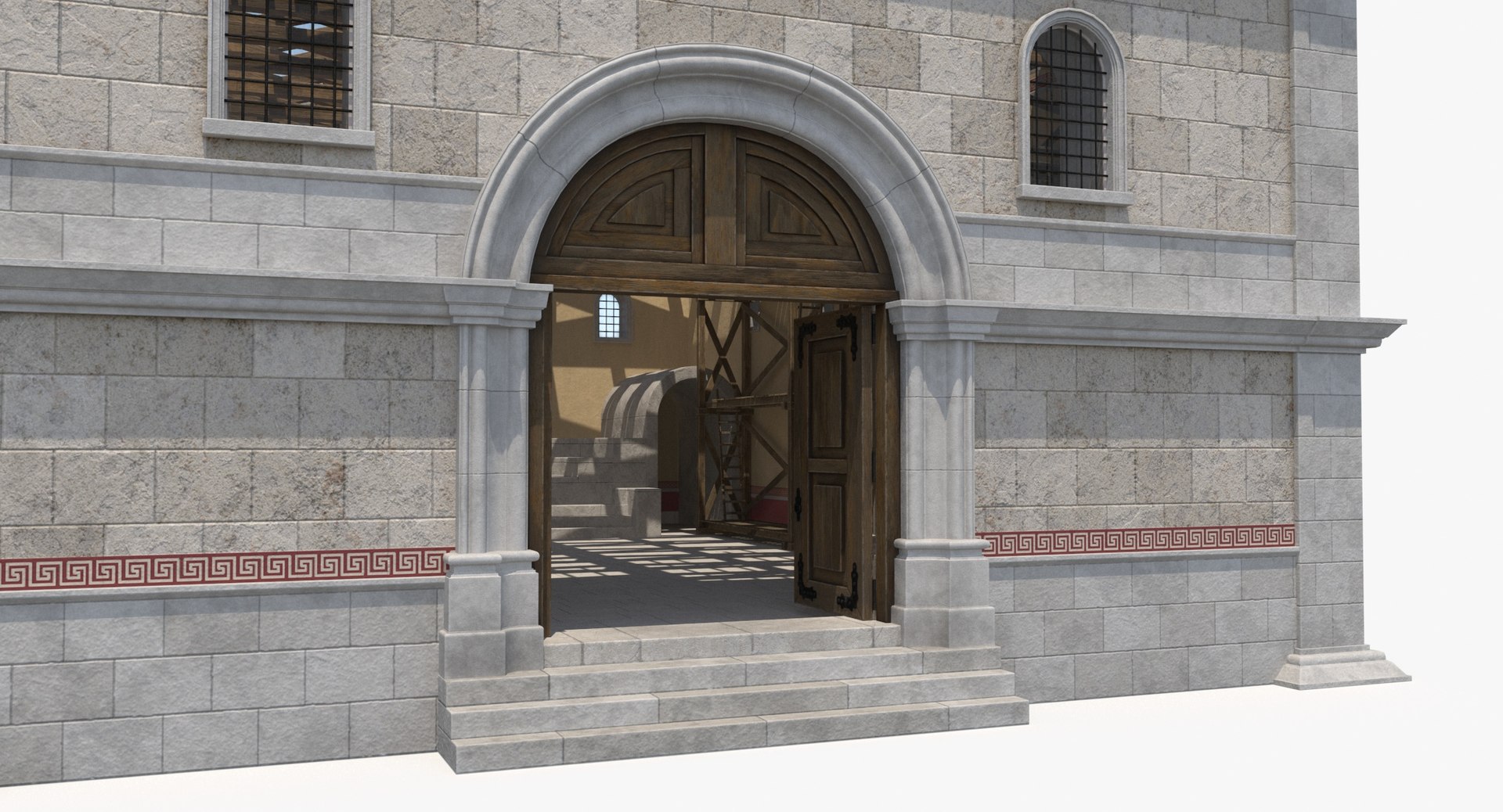 3D Roman Civic Basilica Under Construction model - TurboSquid 2163710