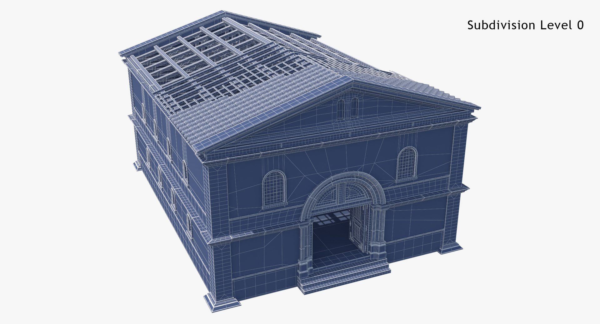 3D Roman Civic Basilica Under Construction model - TurboSquid 2163710