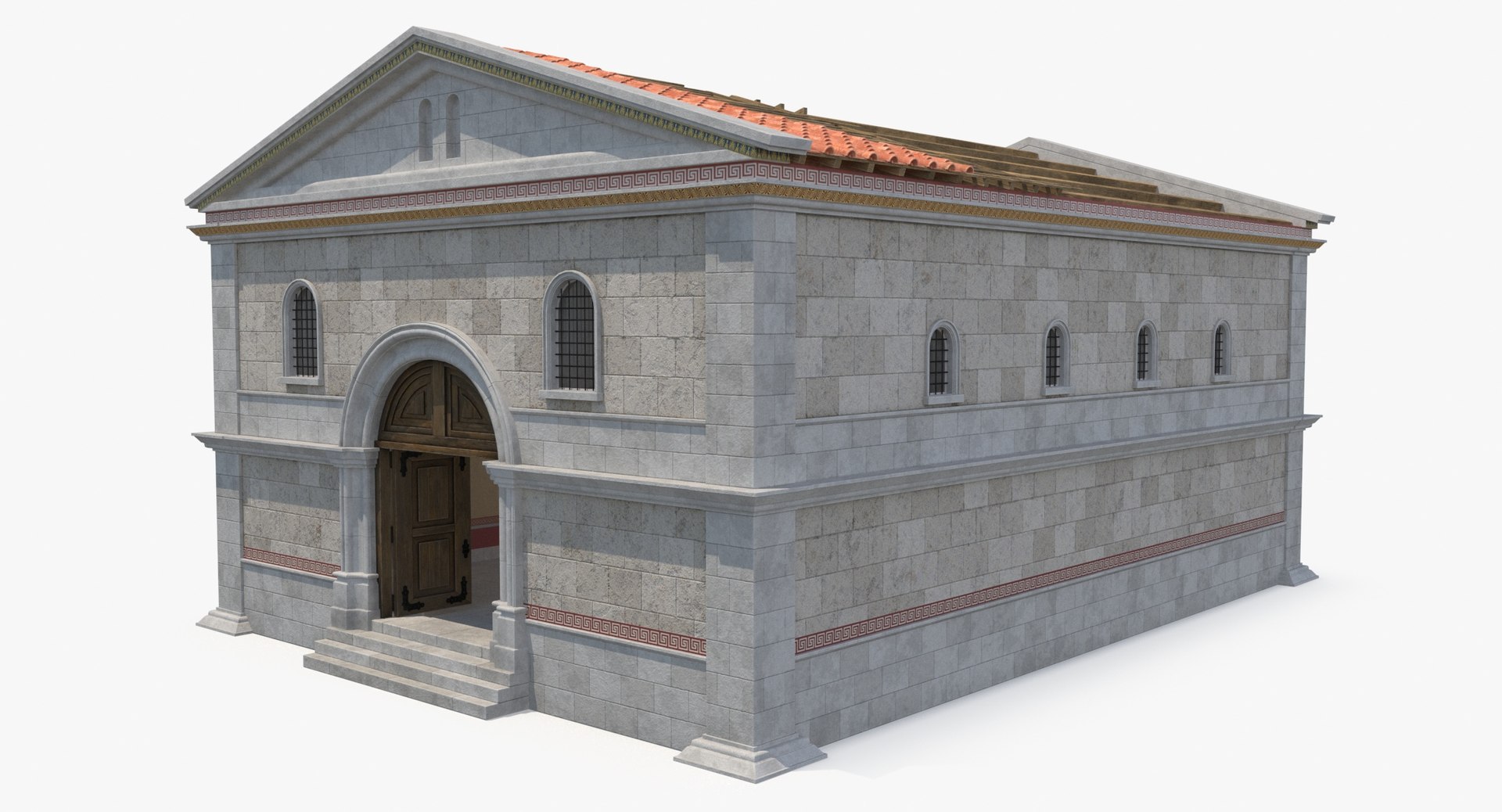 3D Roman Civic Basilica Under Construction model - TurboSquid 2163710