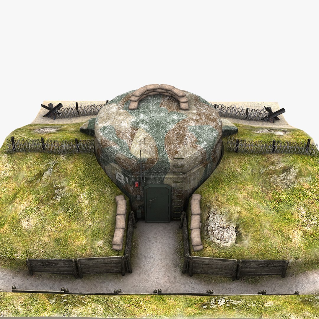 Bunker Scene 3d Model
