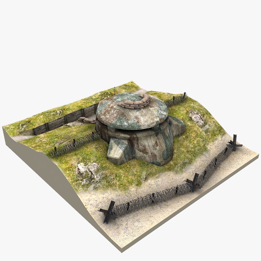 Bunker Scene 3d Model
