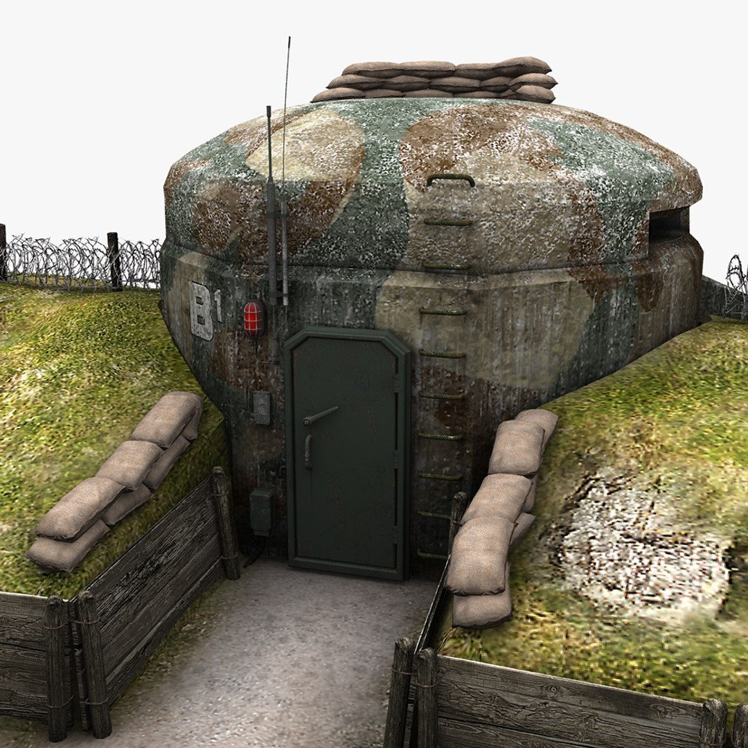 Bunker Scene 3d Model