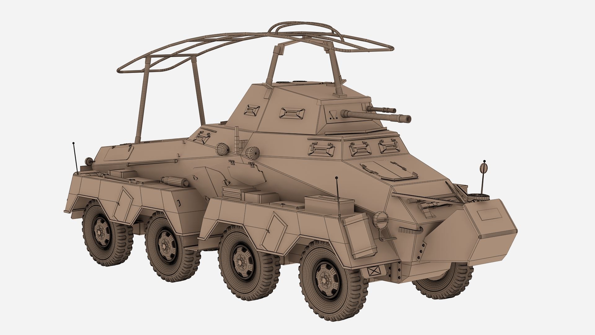 3D SdKfz 232 RAD Afrika Korps - TurboSquid 2421108