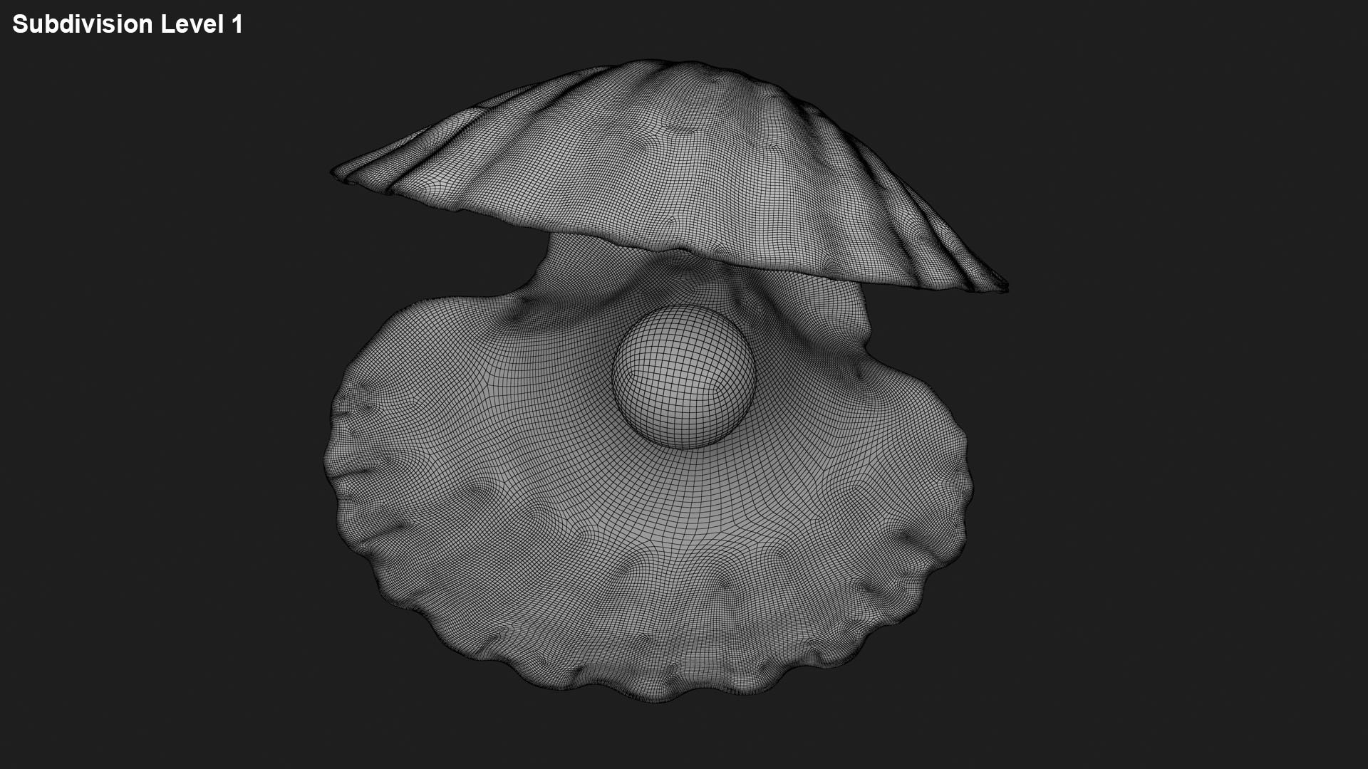 Clam Shell Pearl 02 Animated 3D Model - TurboSquid 2223929