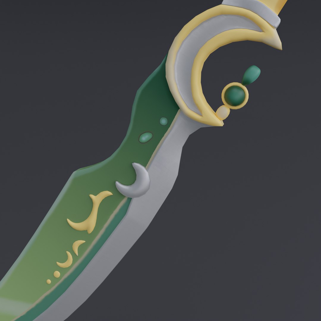Sword Moonblade Moon 3D - TurboSquid 2273397