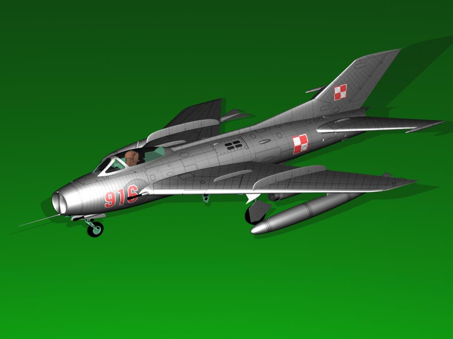 Mig 19 3d X