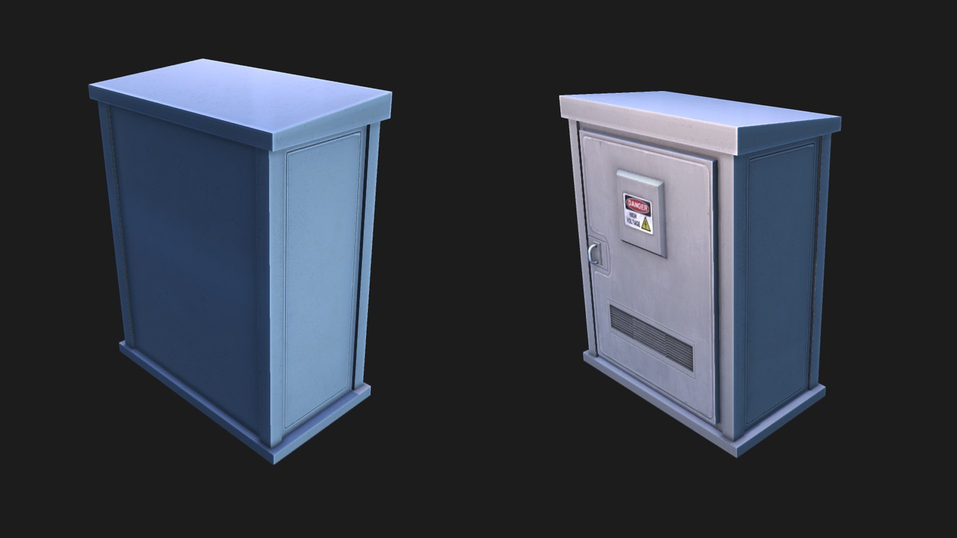 3d utility box 01 model