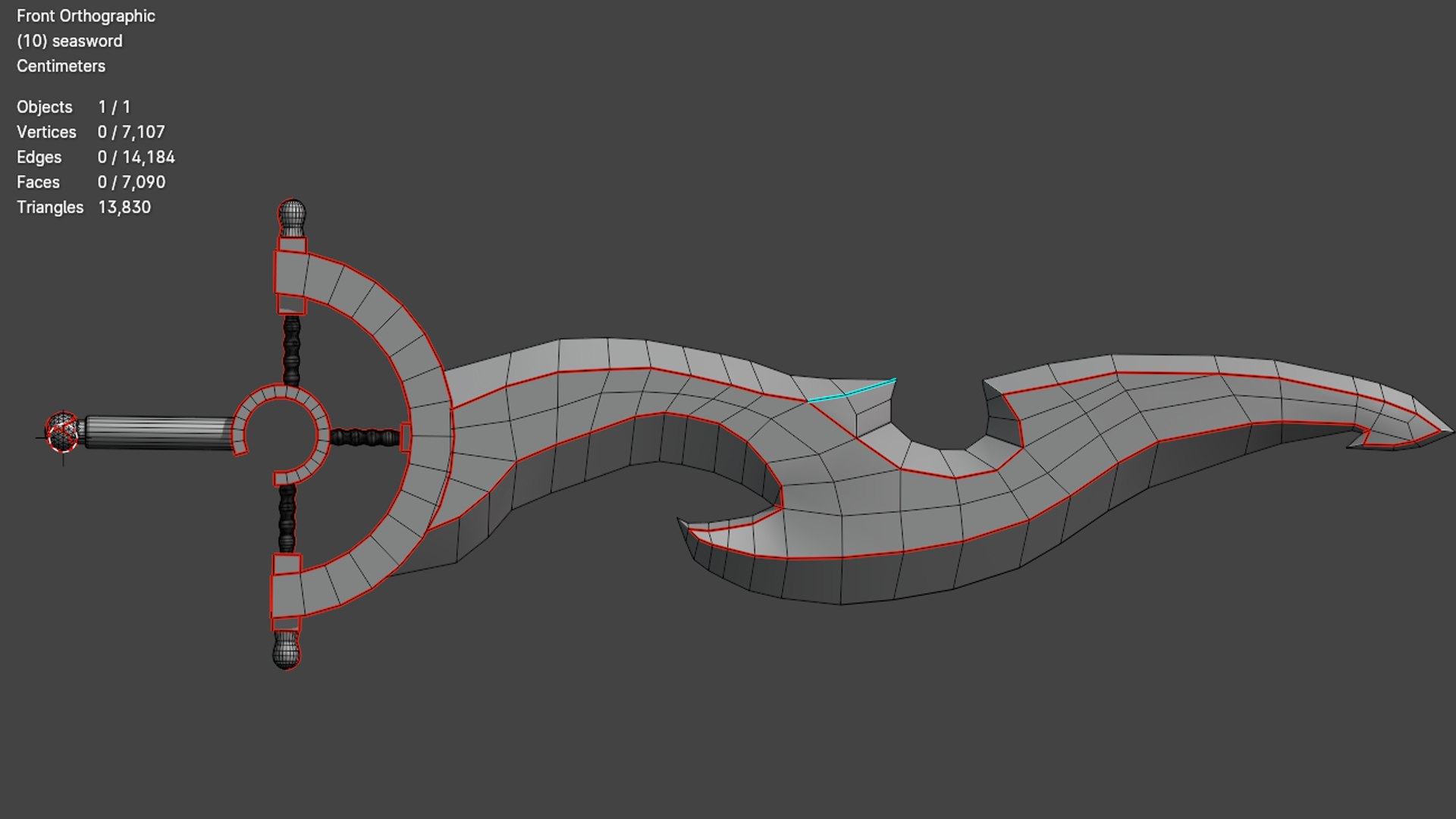 Stylized Sea Sword 3D Model - TurboSquid 2270368