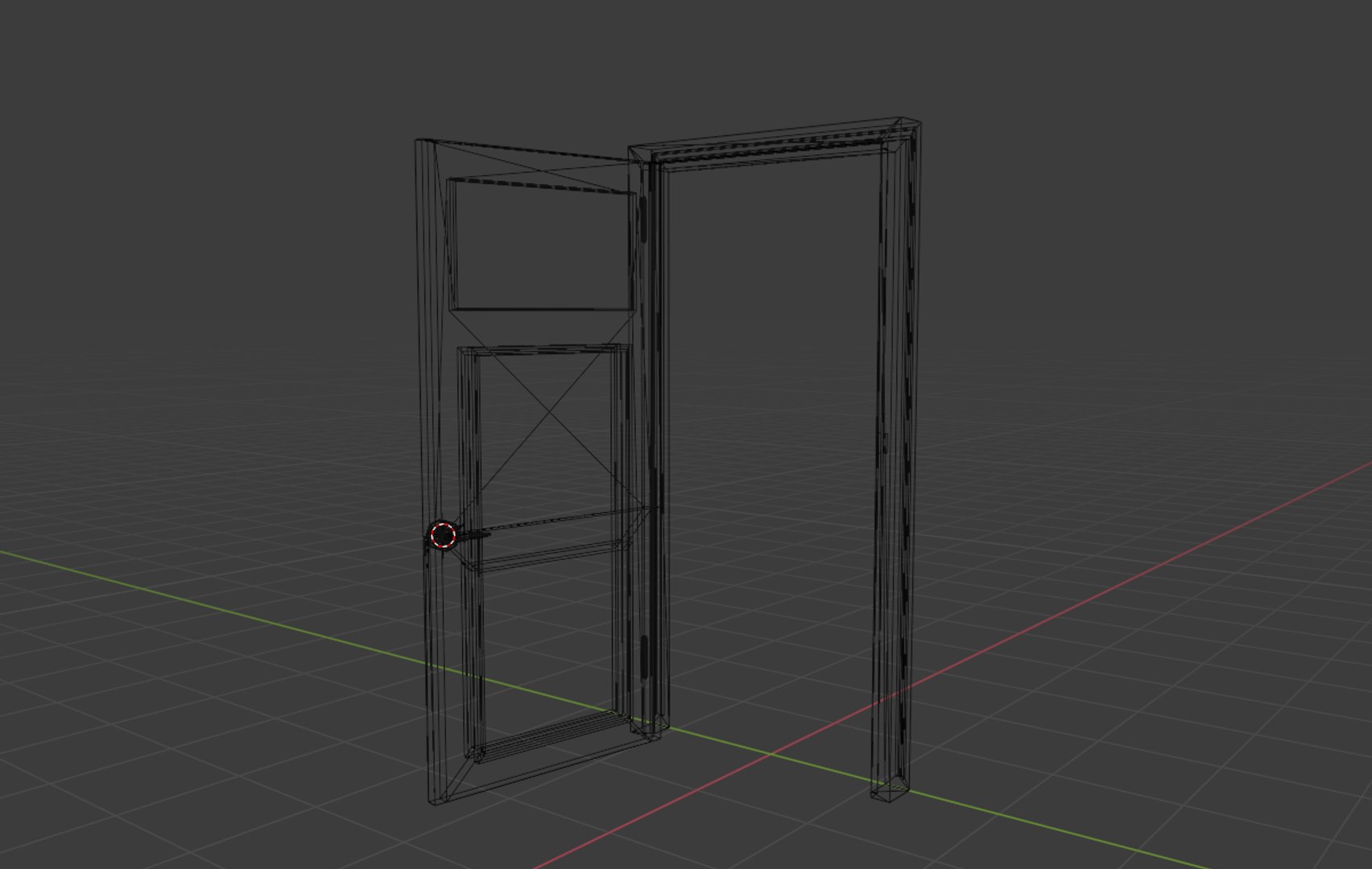 Animated Low-poly Door 3D Model - TurboSquid 1899230