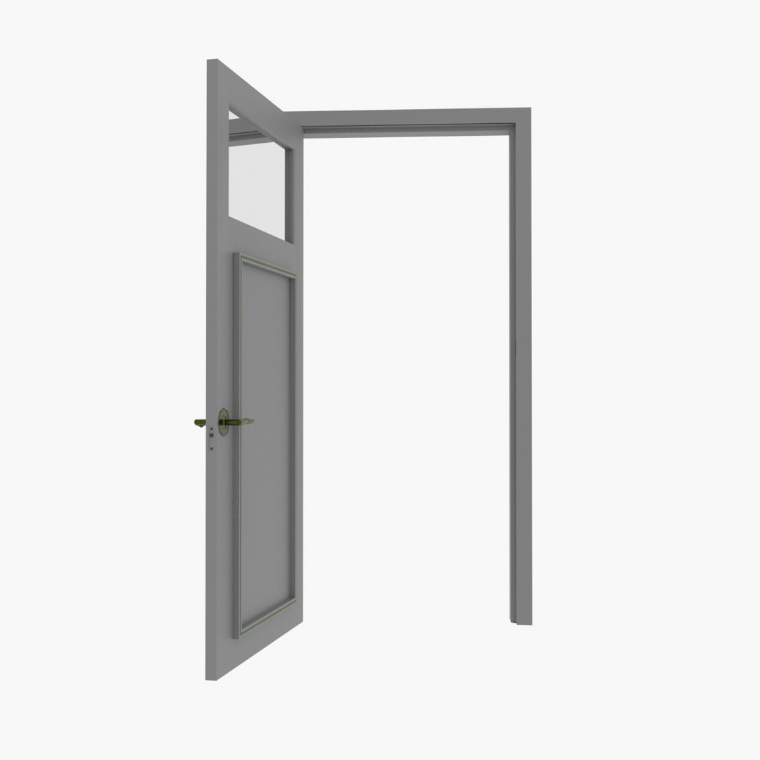 Animated Low-poly Door 3D Model - TurboSquid 1899230