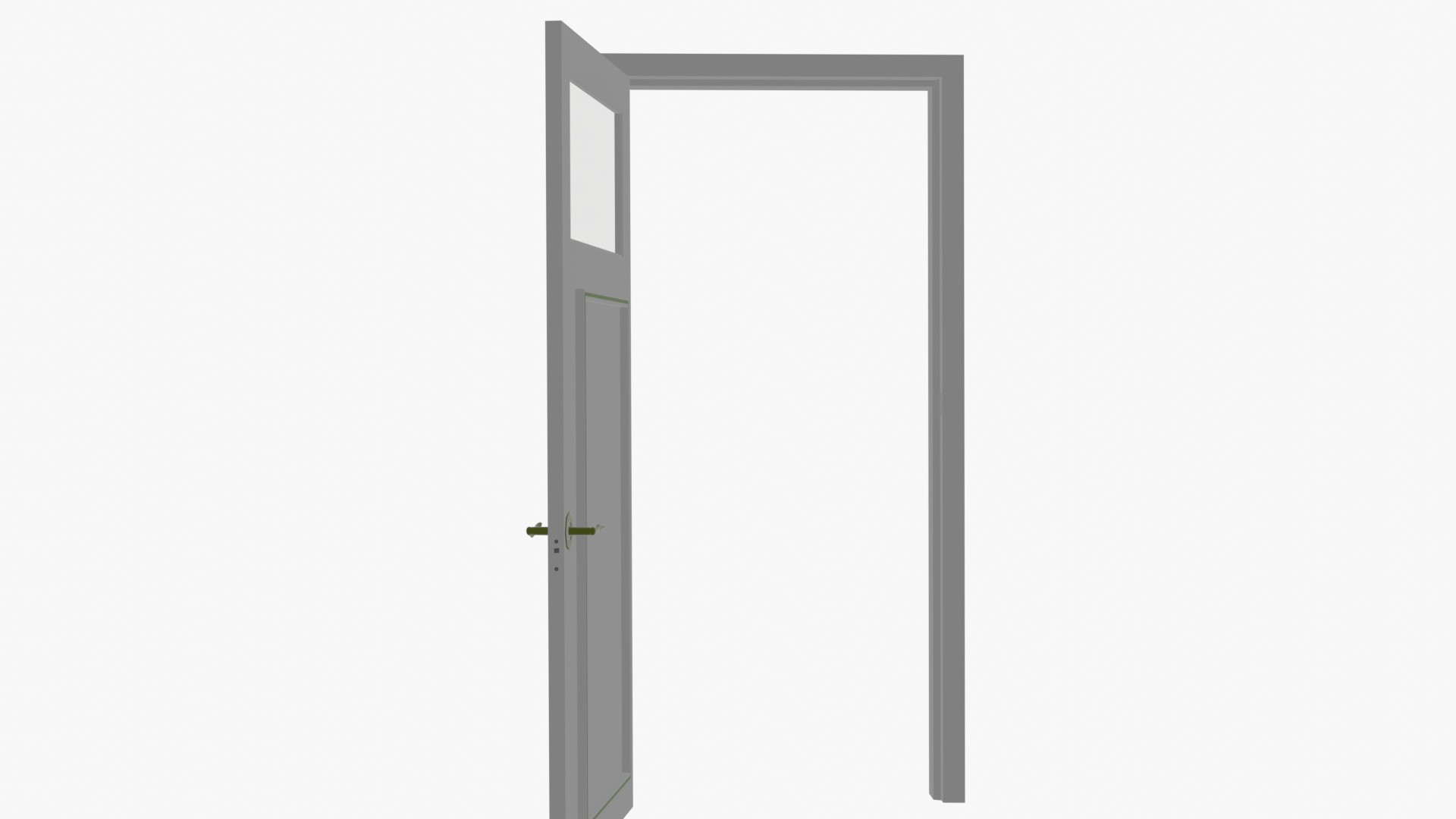 Animated Low-poly Door 3D Model - TurboSquid 1899230