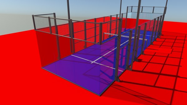 Panoramic Padel Court Single 3D model - TurboSquid 1866323