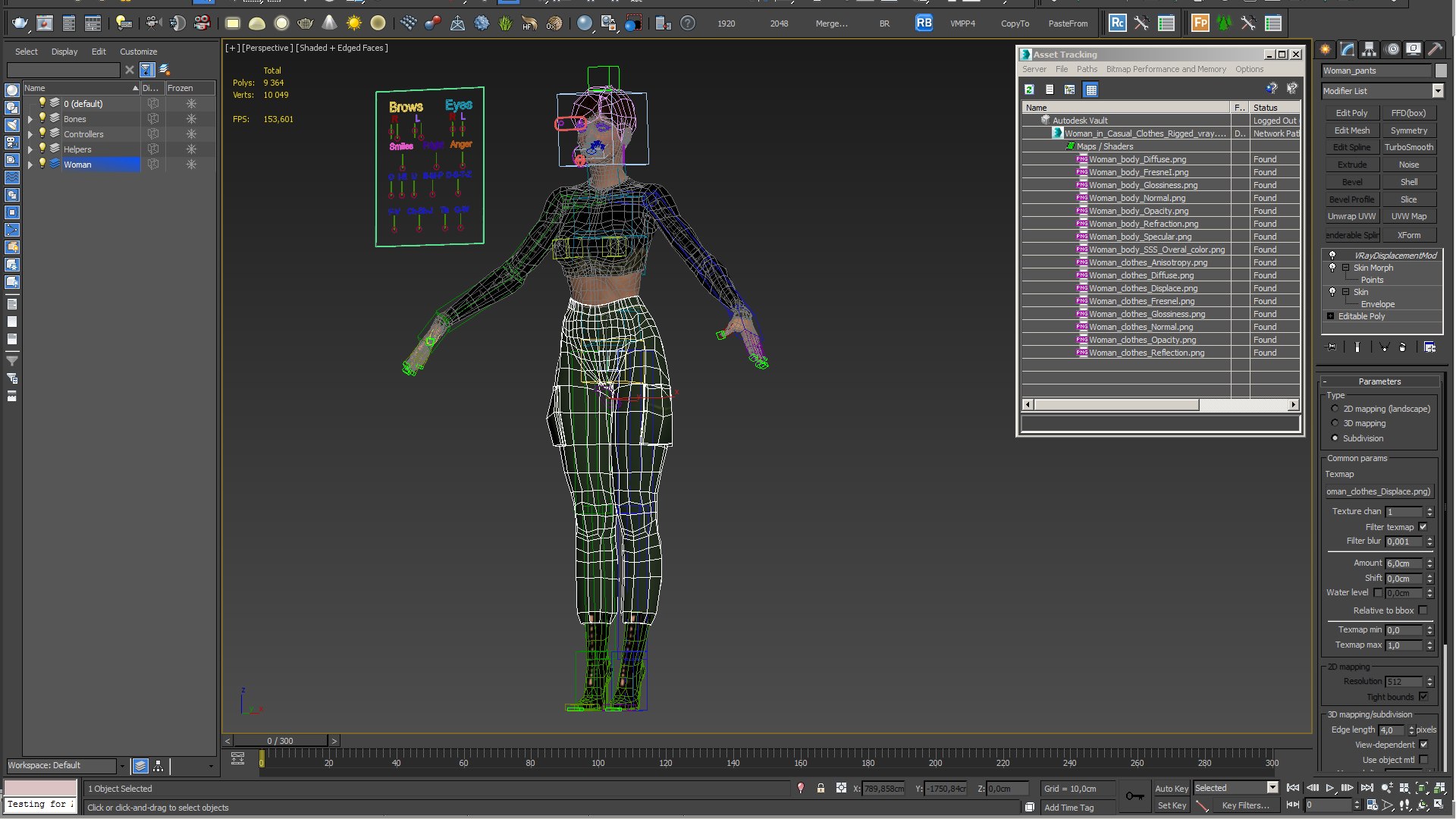 3D woman casual clothes female rigged - TurboSquid 1504020