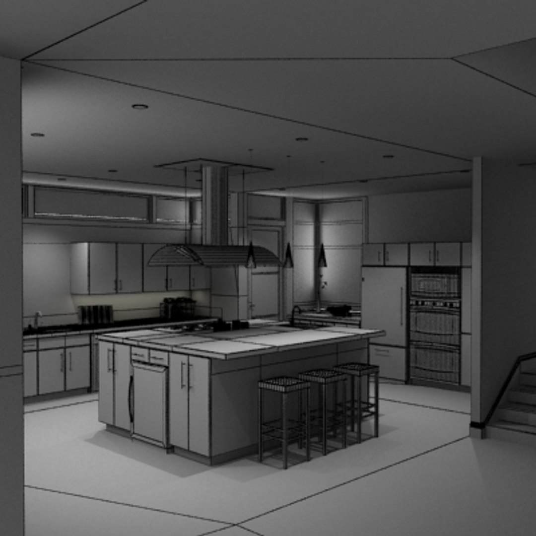 3ds Max Complete Kitchen Appliances