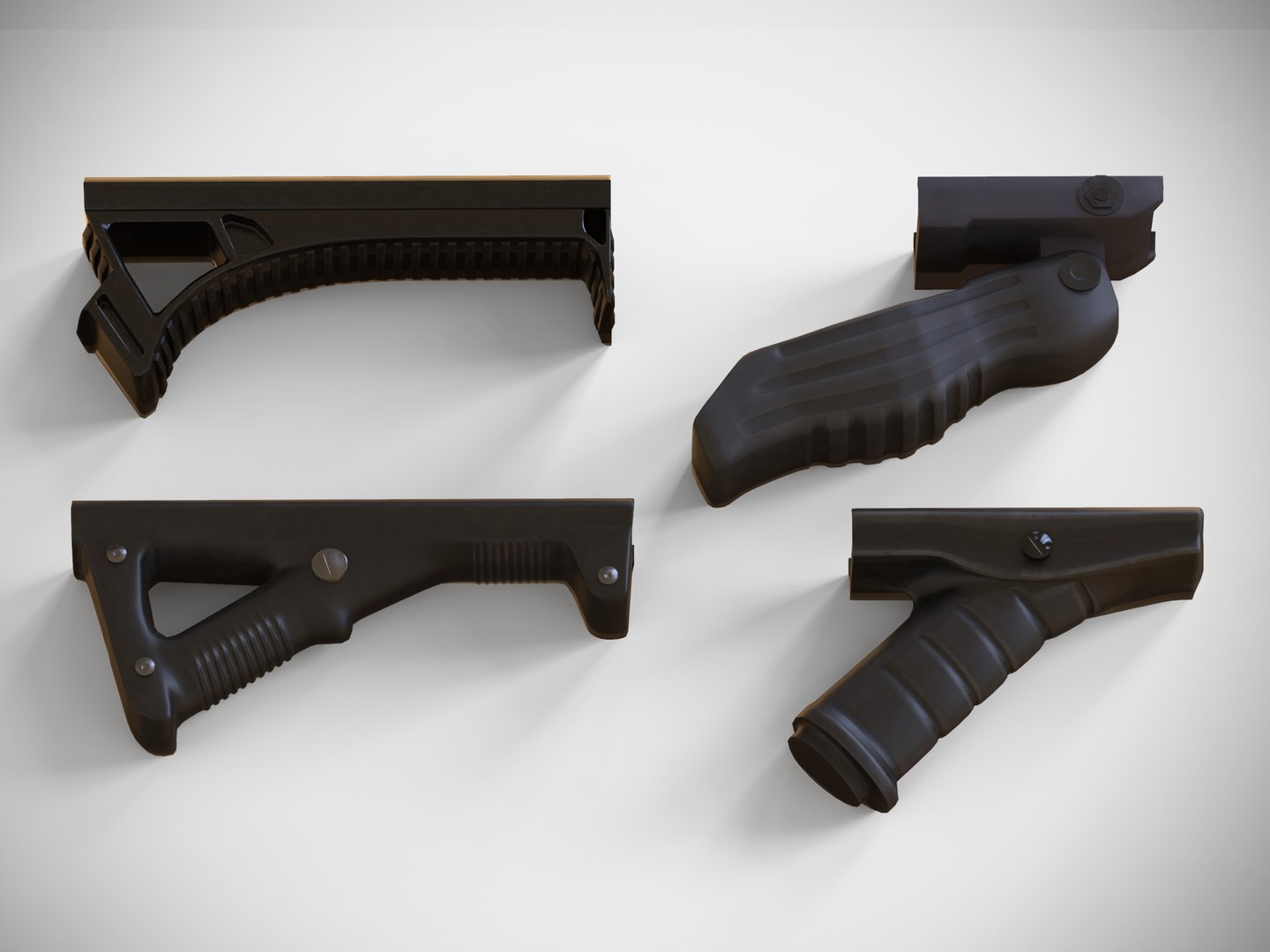 Foregrip Attachments Pack - Vertical - Angled - Folding – Grip - PBR ...
