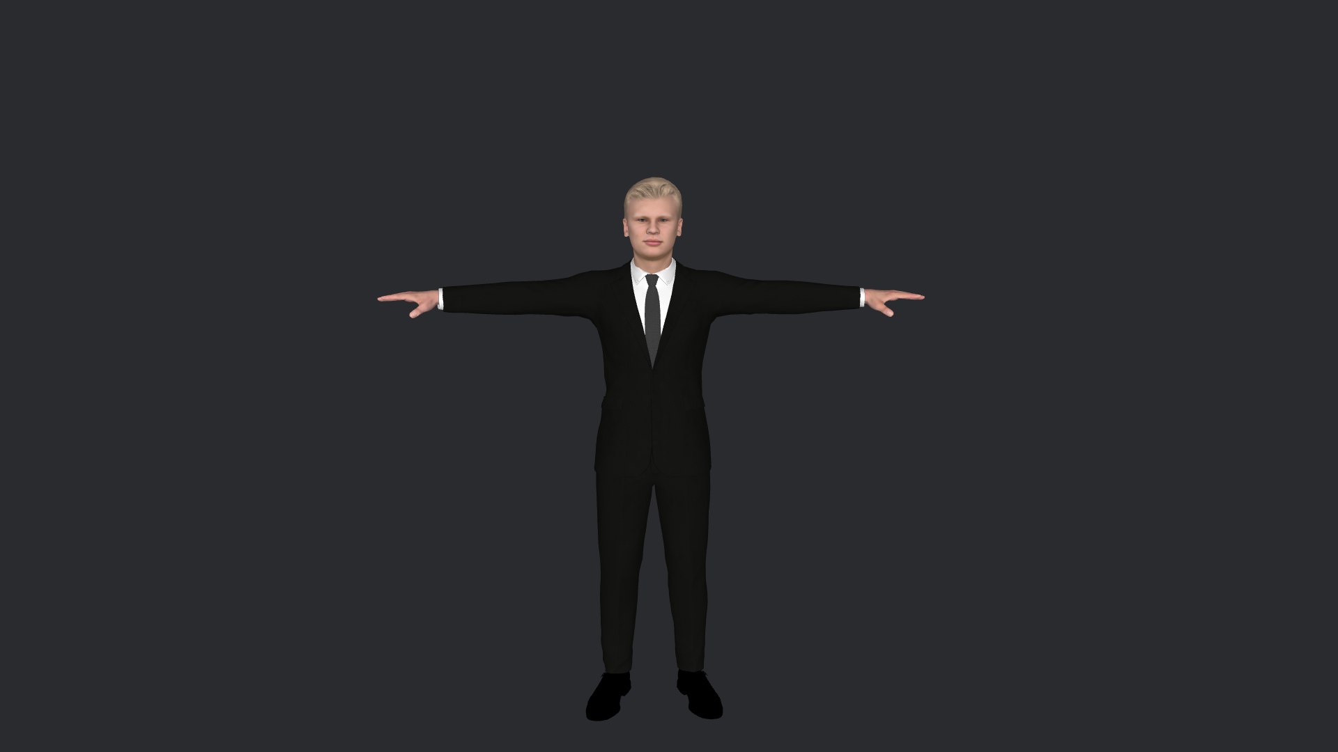 Erling Haaland Hyper Realistic Full Body Fully Rigged Character 3D ...