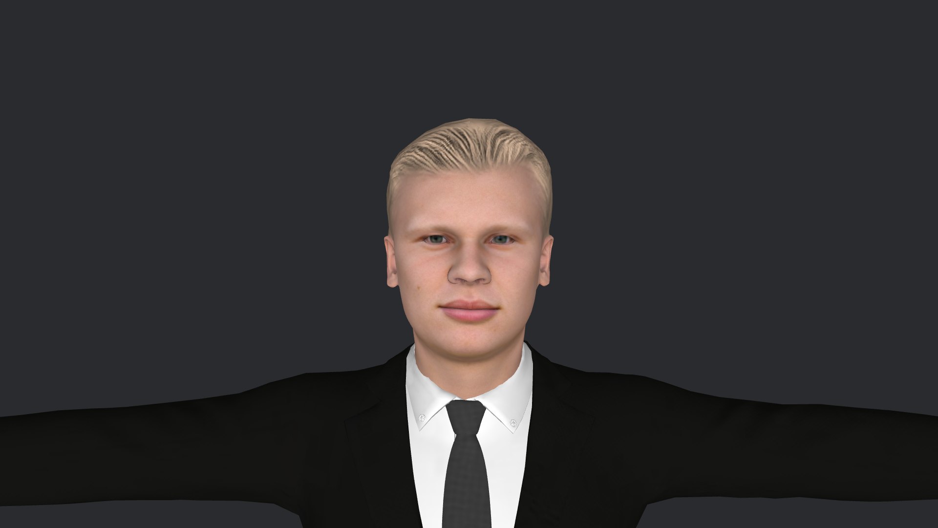 Erling Haaland Hyper Realistic Full Body Fully Rigged Character 3D ...