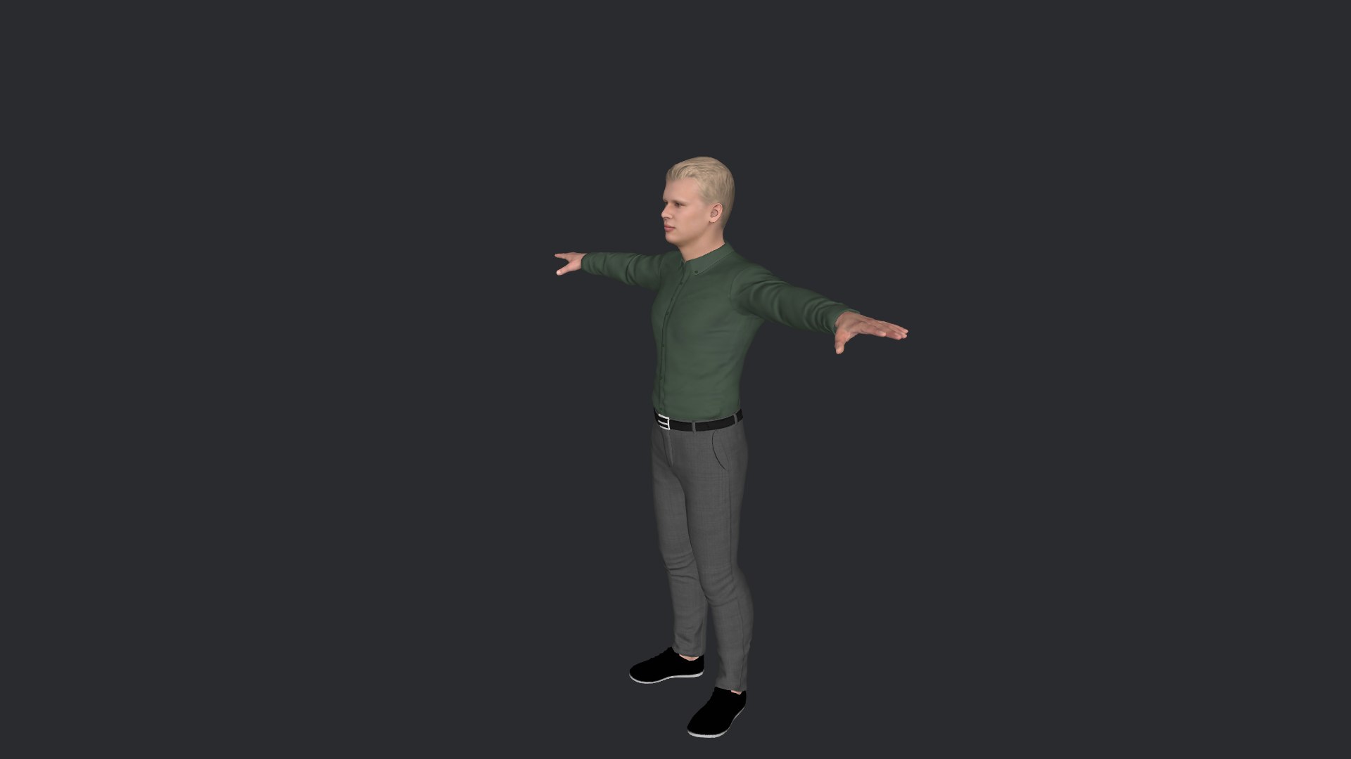 Erling Haaland Hyper Realistic Full Body Fully Rigged Character 3D ...