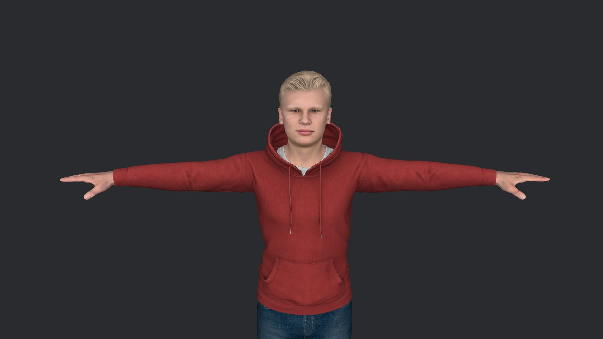 Erling Haaland Hyper Realistic Full Body Fully Rigged Character 3D ...