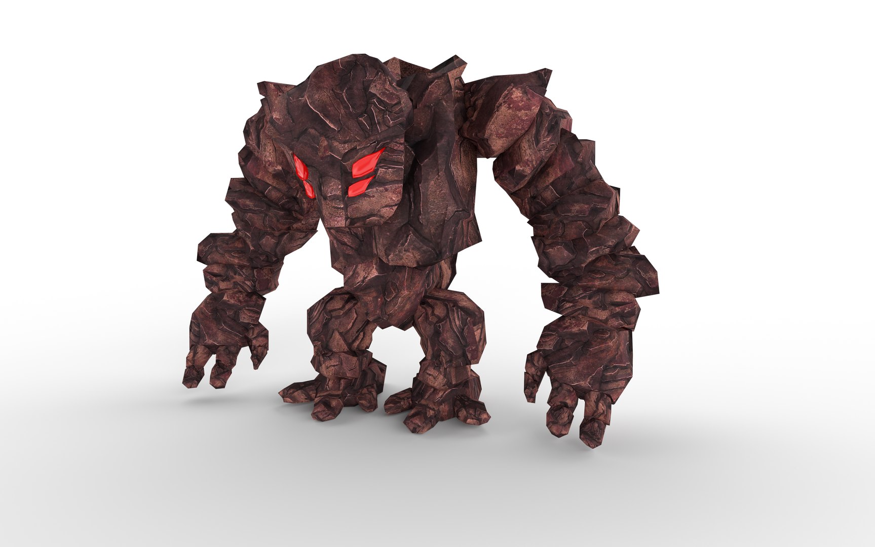 3D Rocky Character Rigged Model - TurboSquid 1589413
