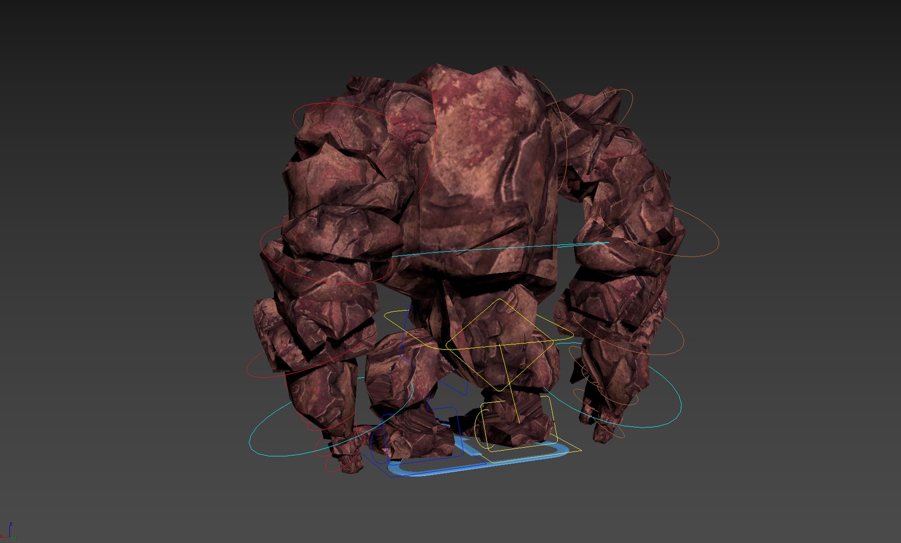 3D rocky character rigged model - TurboSquid 1589413