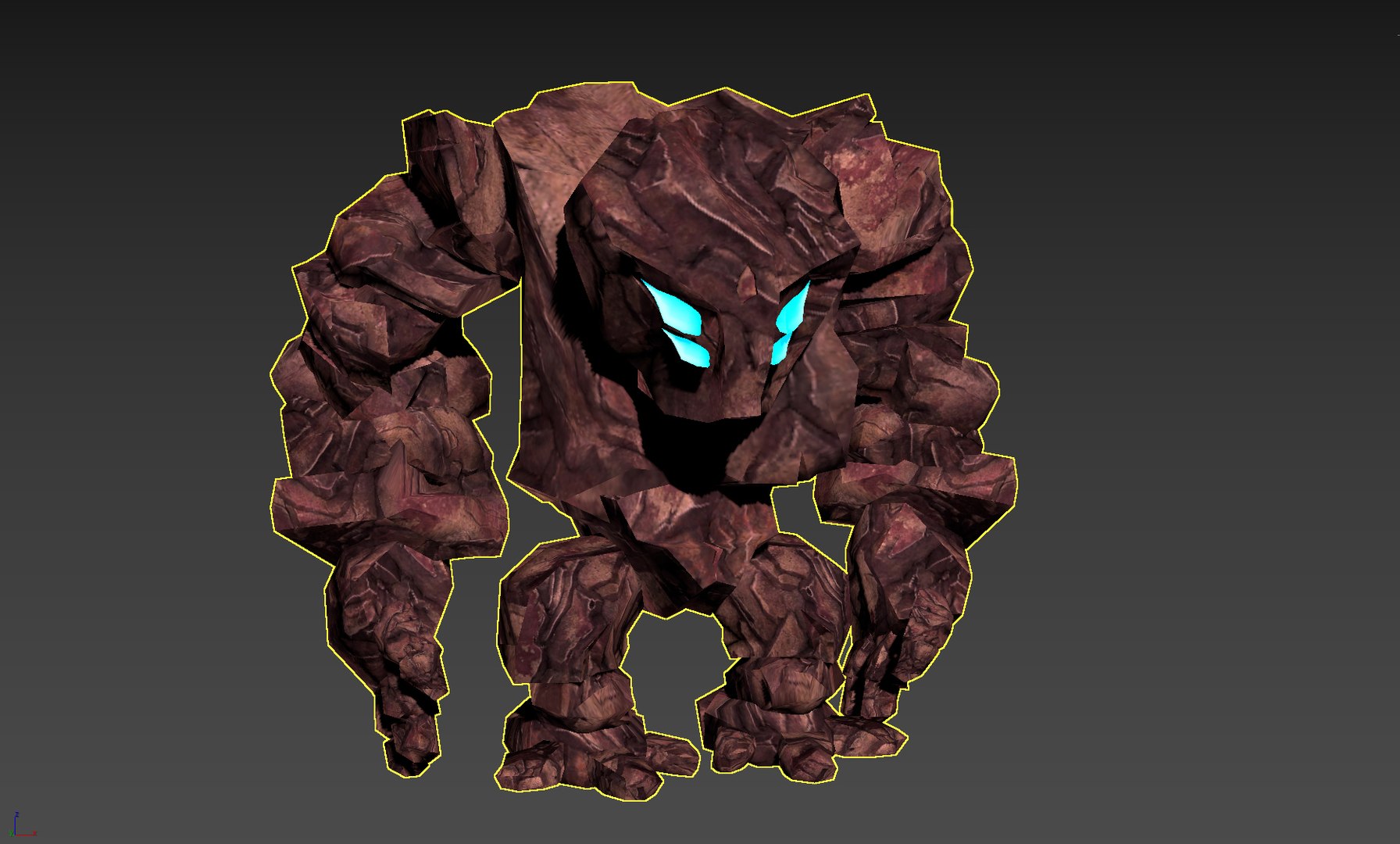 3D rocky character rigged model - TurboSquid 1589413