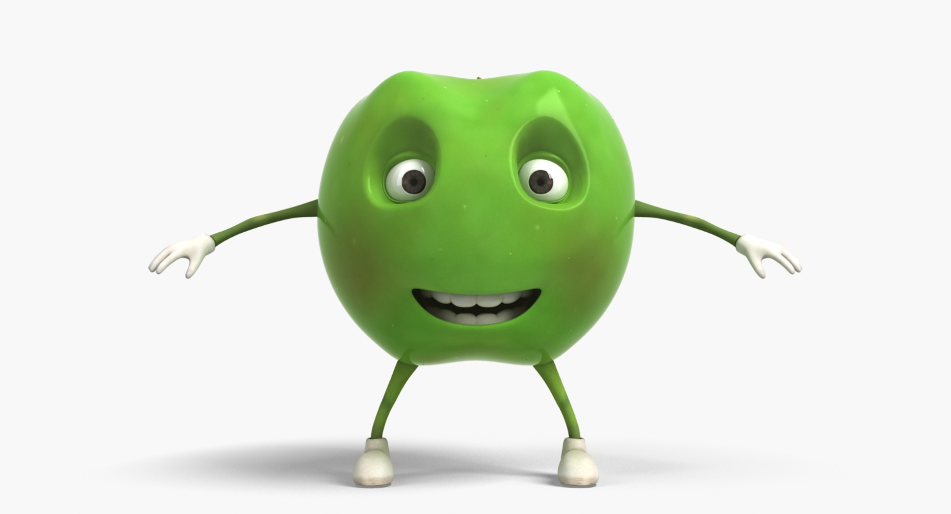 3D Apple Cartoon Model | 1145737 | TurboSquid