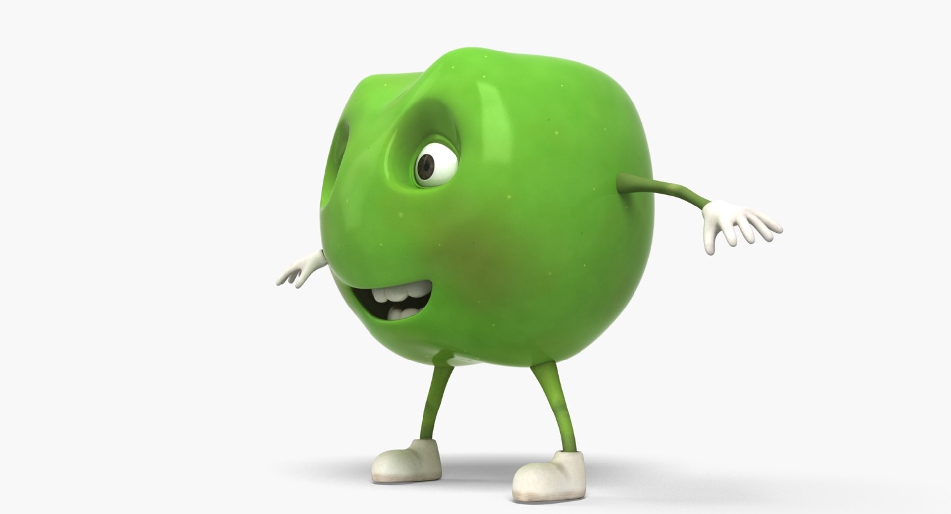 3D Apple Cartoon Model | 1145737 | TurboSquid