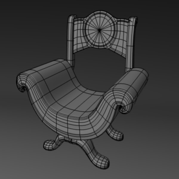 3dsmax gothic chair