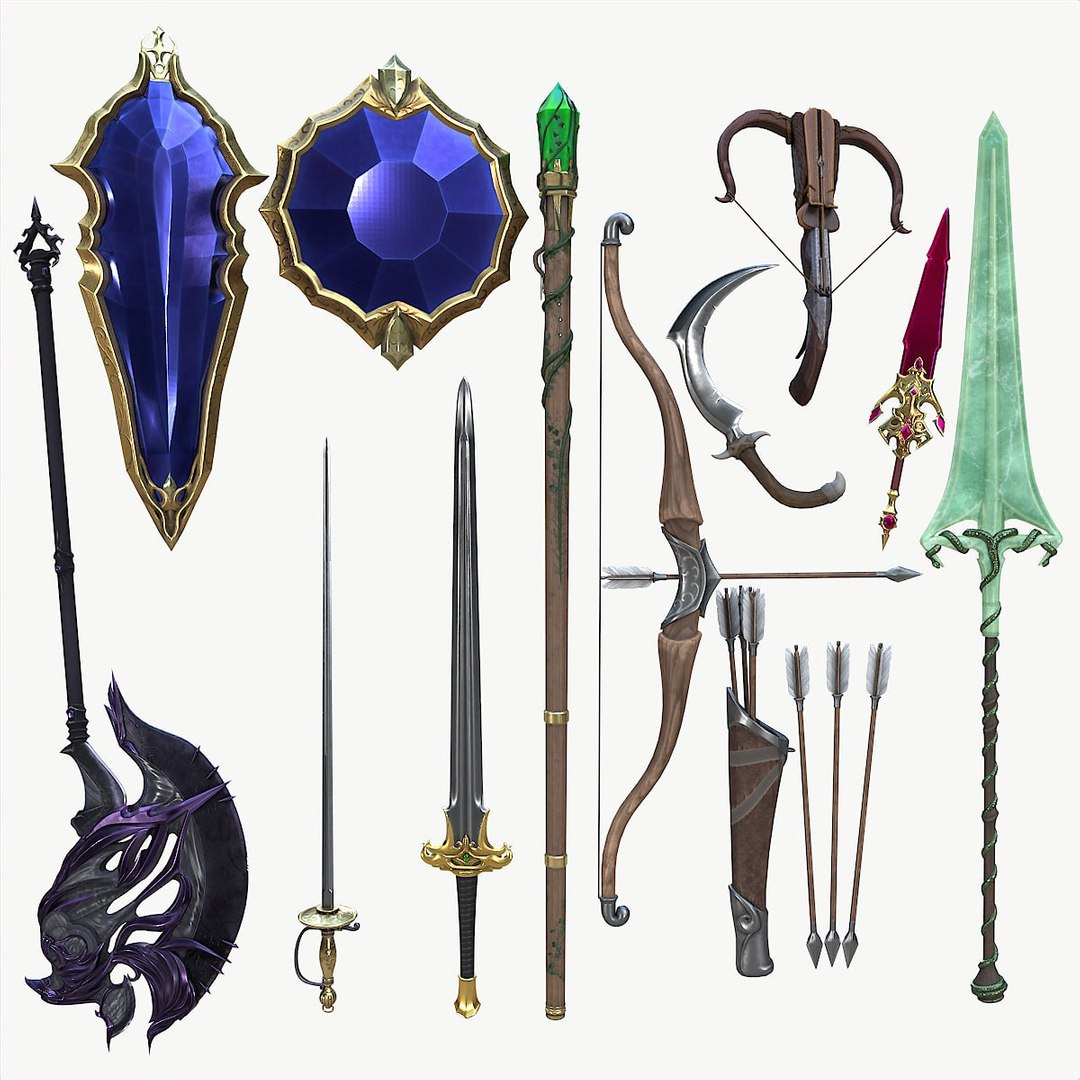 3D Fantasy Weapon Pack - TurboSquid 2133606