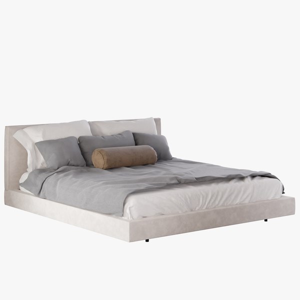 modelo 3d BRASILIA Cama doble de Minotti - TurboSquid 1972420