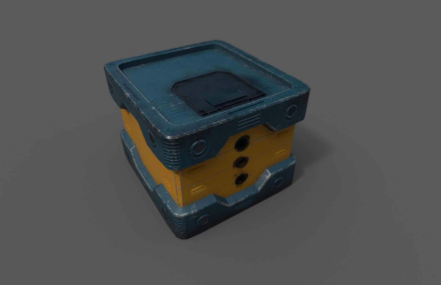 Free Sci Fi Power Supply 3d Model