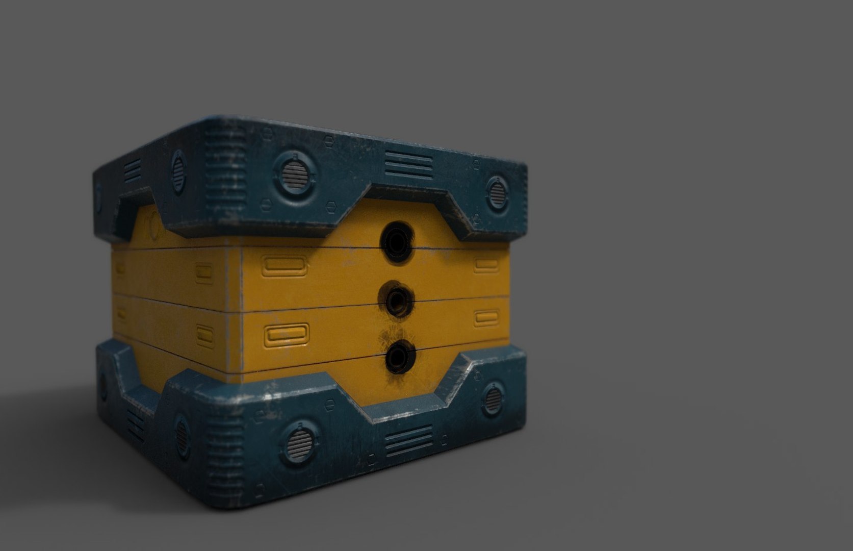 Free Sci Fi Power Supply 3d Model